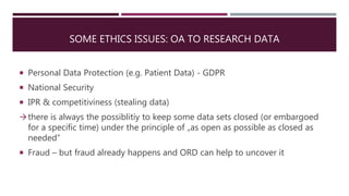 Ethics of Open Science | PPTX