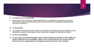 Ethics of Photo and Video Journalism | PPTX