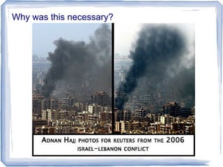 Ethics of photo manipulation for news | PPT