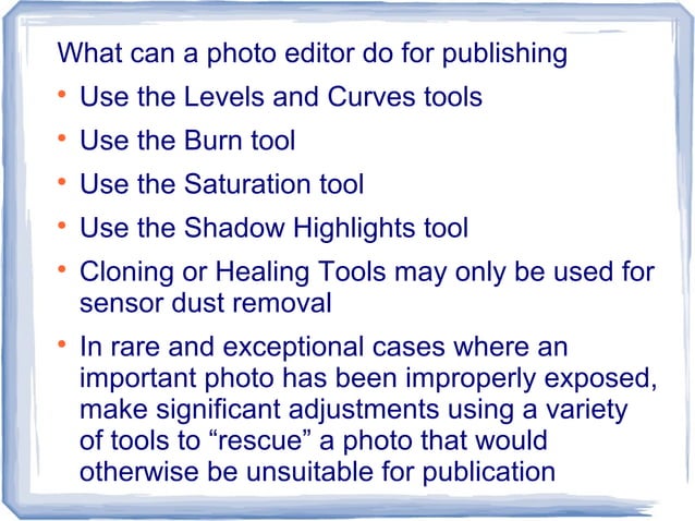 Ethics of photo manipulation for news | PPT