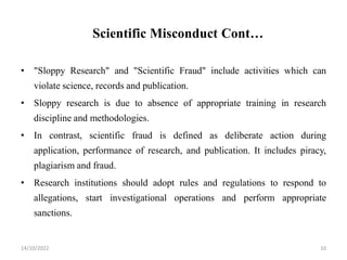 Ethics of Science and Scientific Misconduct.pptx