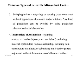 Ethics of Science and Scientific Misconduct.pptx