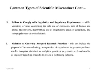 Ethics of Science and Scientific Misconduct.pptx | Science