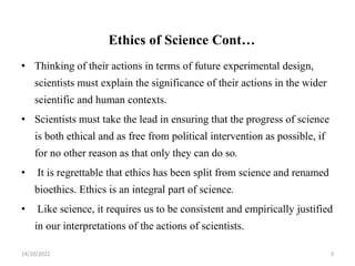 Ethics of Science and Scientific Misconduct.pptx