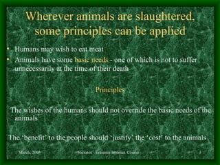 Ethics Of Slaughter Procedures | PPT