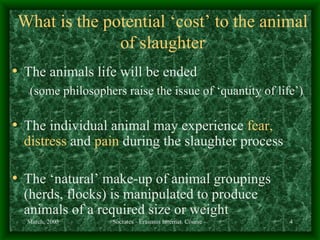 Ethics Of Slaughter Procedures | PPT