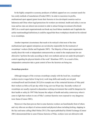 Ethics of Sweatshops: Managing Global Labour Standards in the Sporting ...