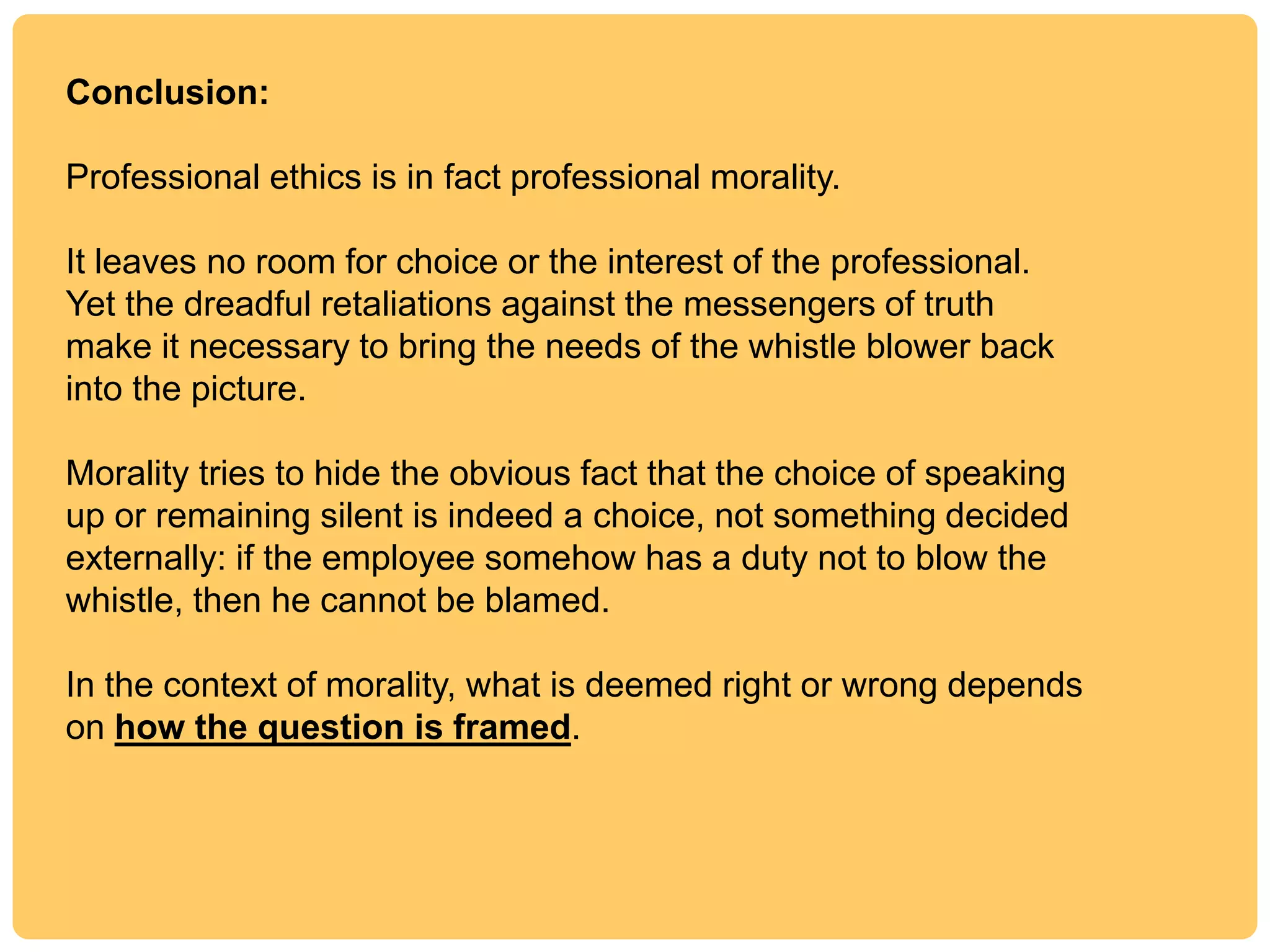 Ethics of Whistleblowing | PPTX