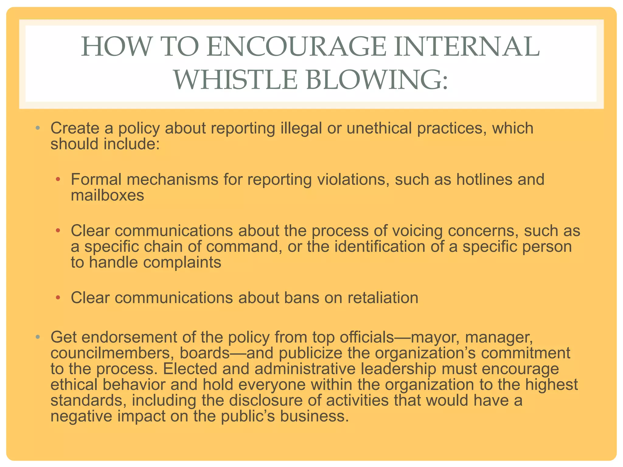 Ethics of Whistleblowing | PPTX