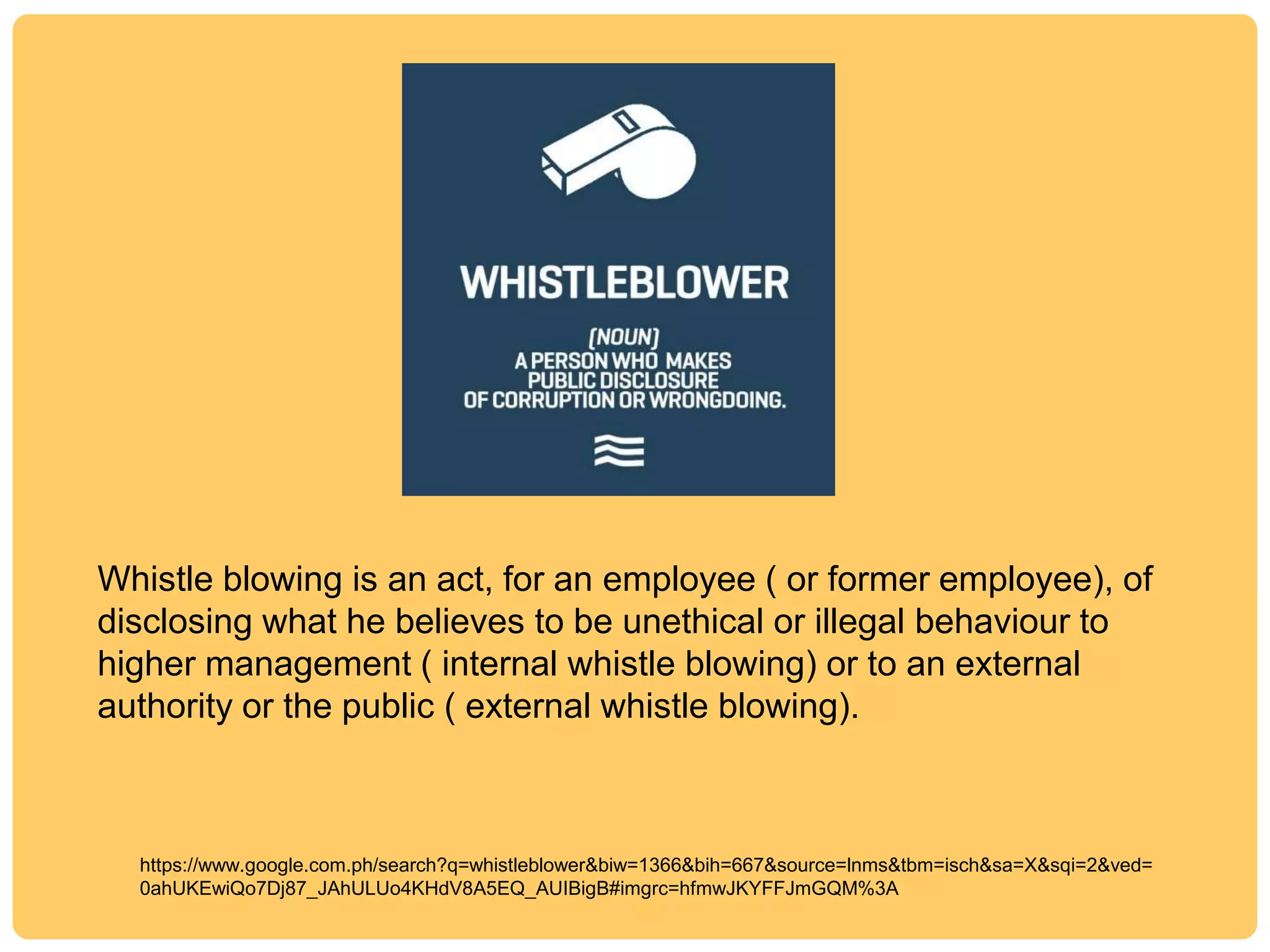 Ethics of Whistleblowing | PPTX