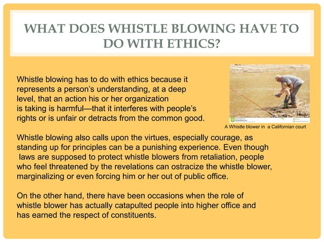 Ethics of Whistleblowing | PPTX | Career Advice | Careers