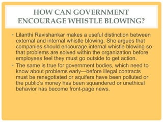 Ethics of Whistleblowing | PPTX
