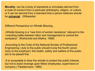 Ethics of Whistleblowing | PPTX