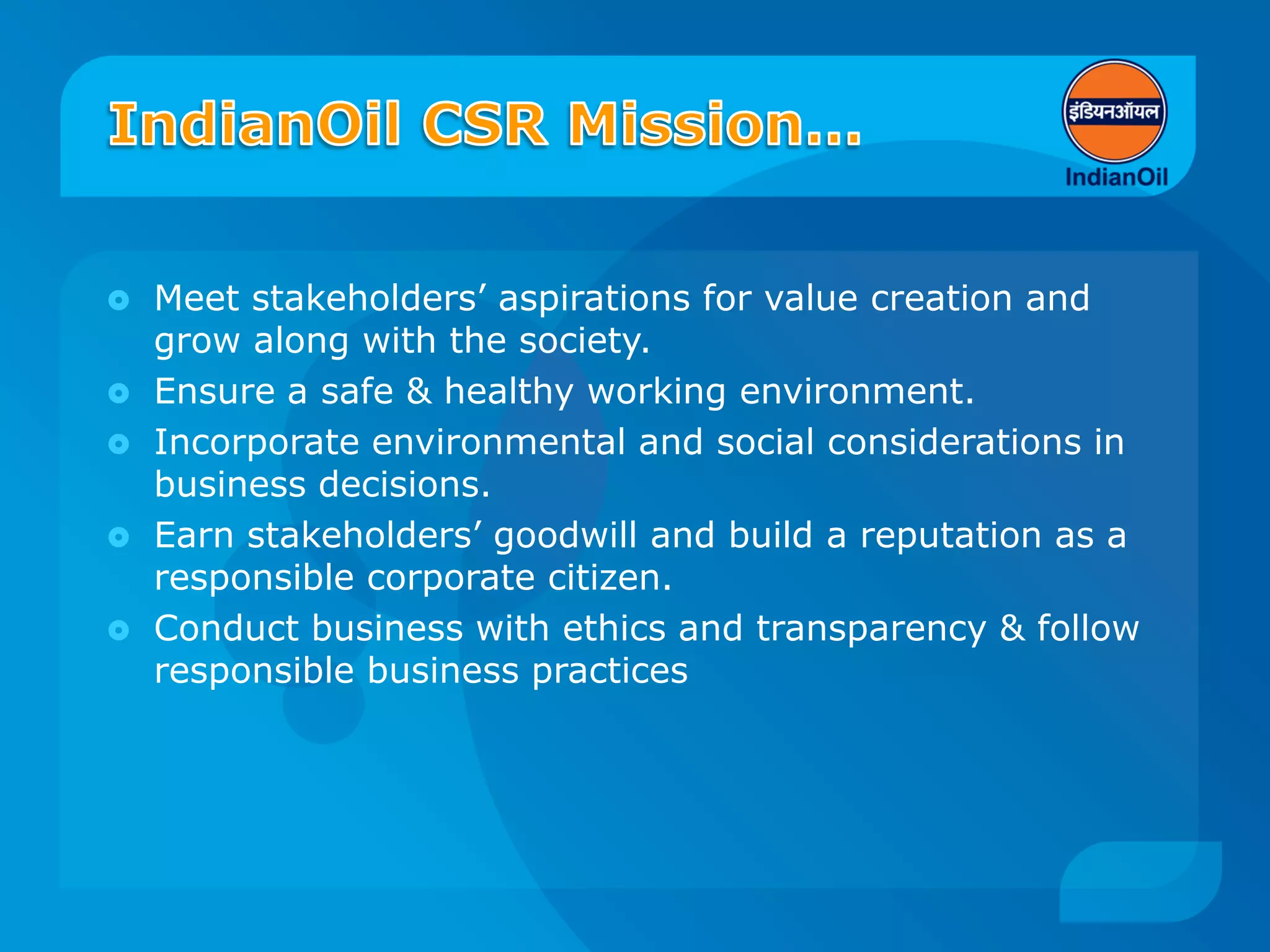 IOC CSR ACTIVITIES ( CSR OF IOC) | PDF