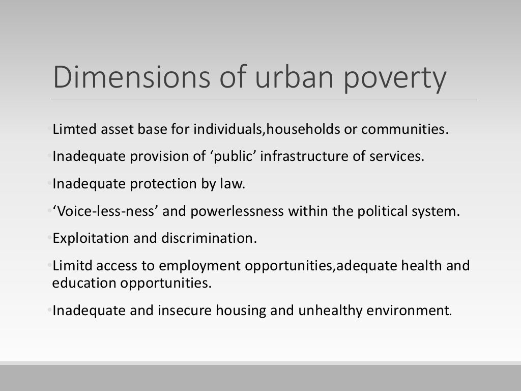 URBAN POVERTY urban-poverty