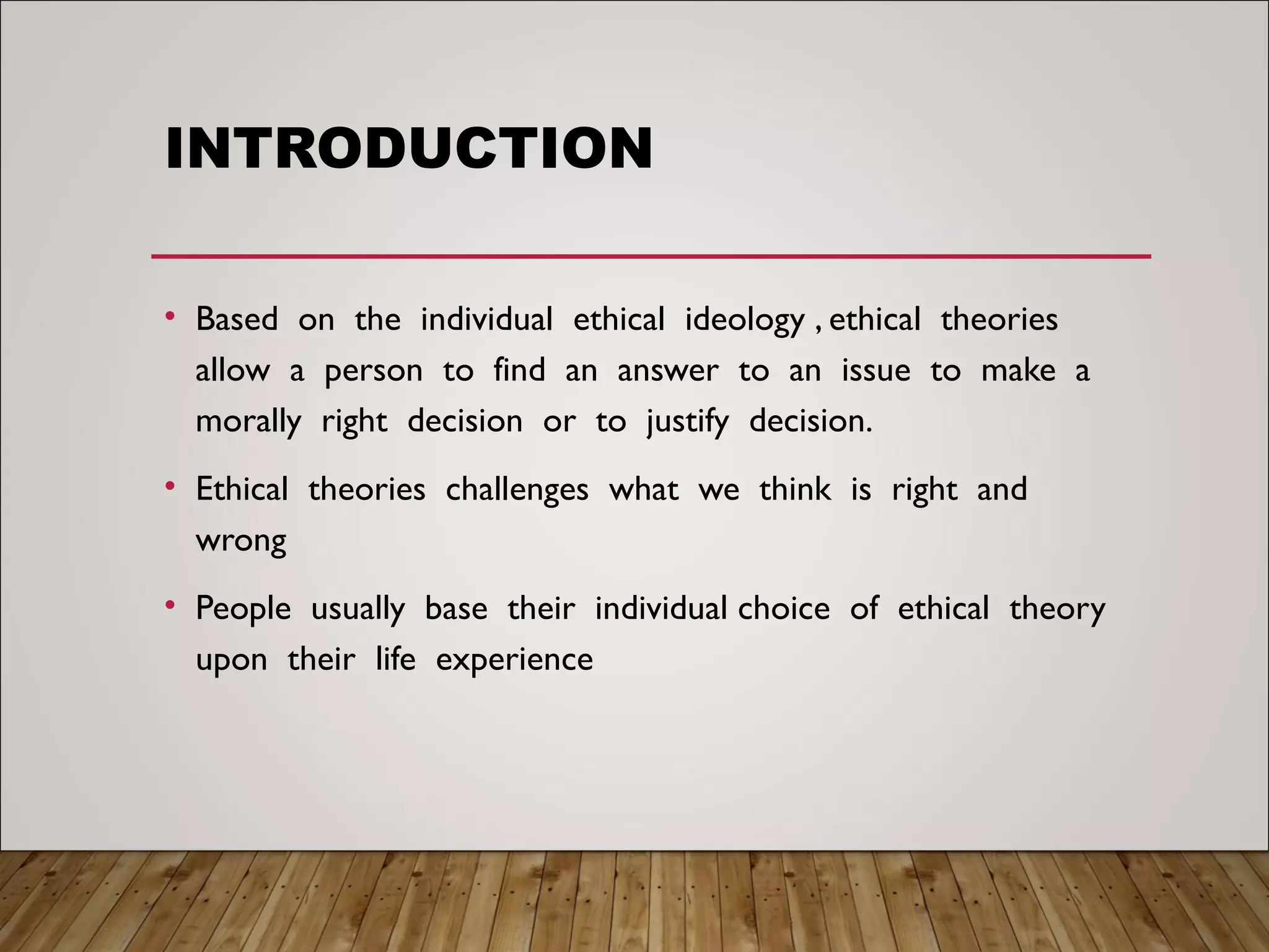 INTRODUCTION TO ETHICS | PPT