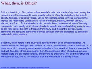 James Crawford Ethics presentation | PPT