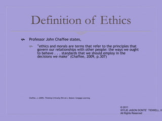 Ethics presentation | PDF