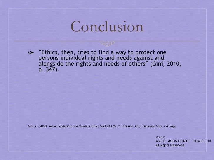 Ethics presentation