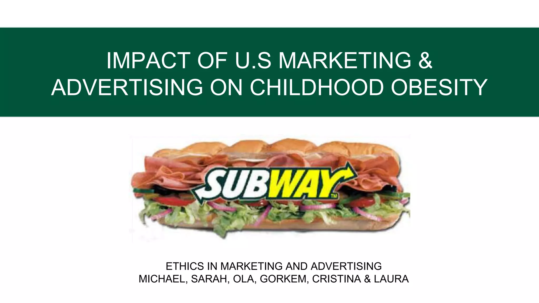 Subway Ethics Presentation | PPTX