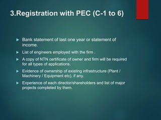 Rules and regulation of Pakistan Engineering Council (PEC) | PPTX