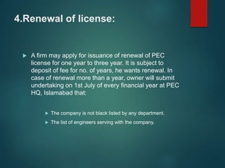 Rules and regulation of Pakistan Engineering Council (PEC) | PPTX