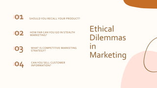 Ethics & Ethical Dilemmas in Marketing | PPTX