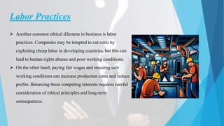 Ethical Dilemmas in Business | PPTX | Business | Business and Finance