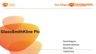GlaxoSmithKline Ethics Case Analysis | PPTX