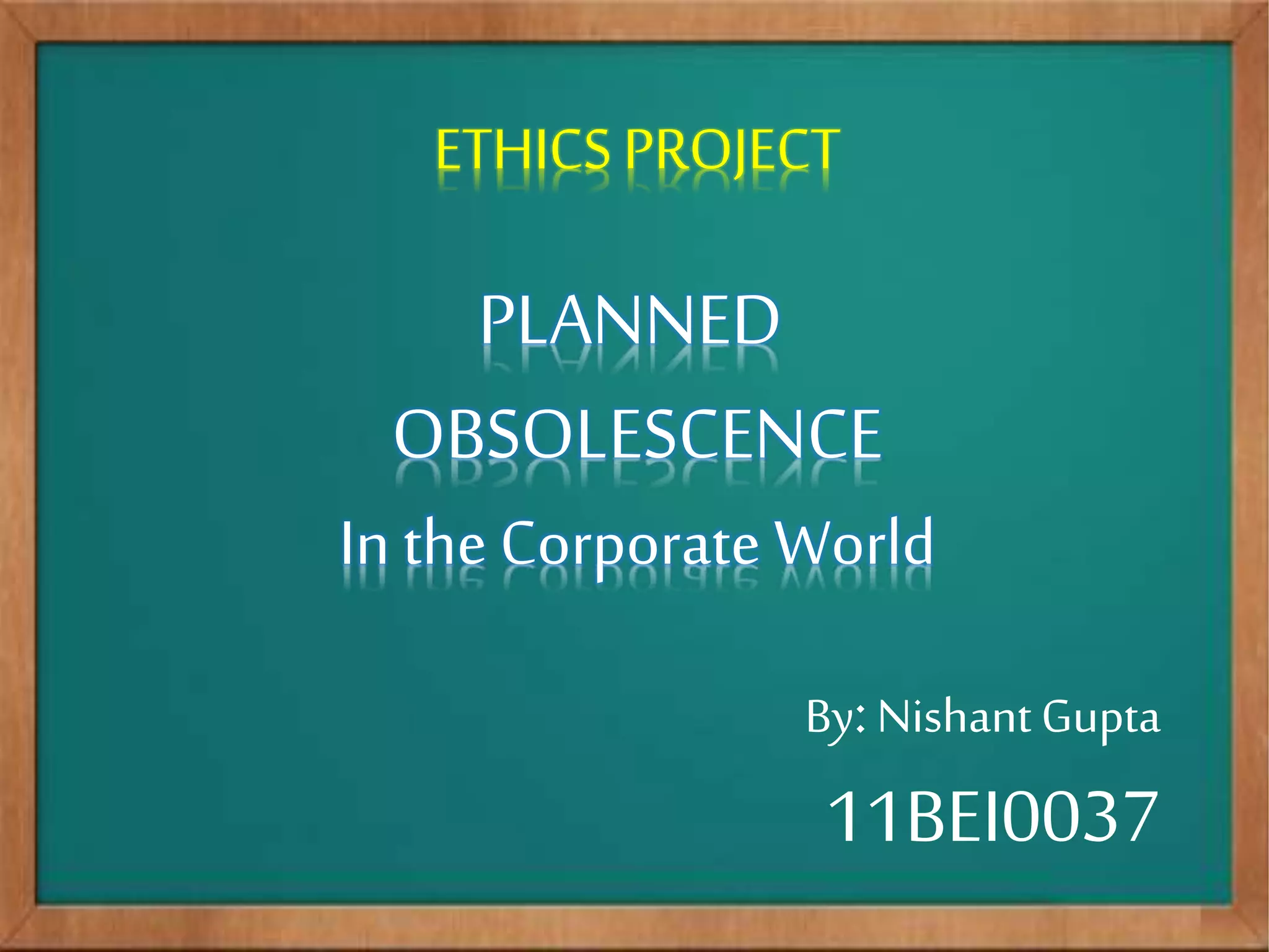 Planned obsolescence | PPTX