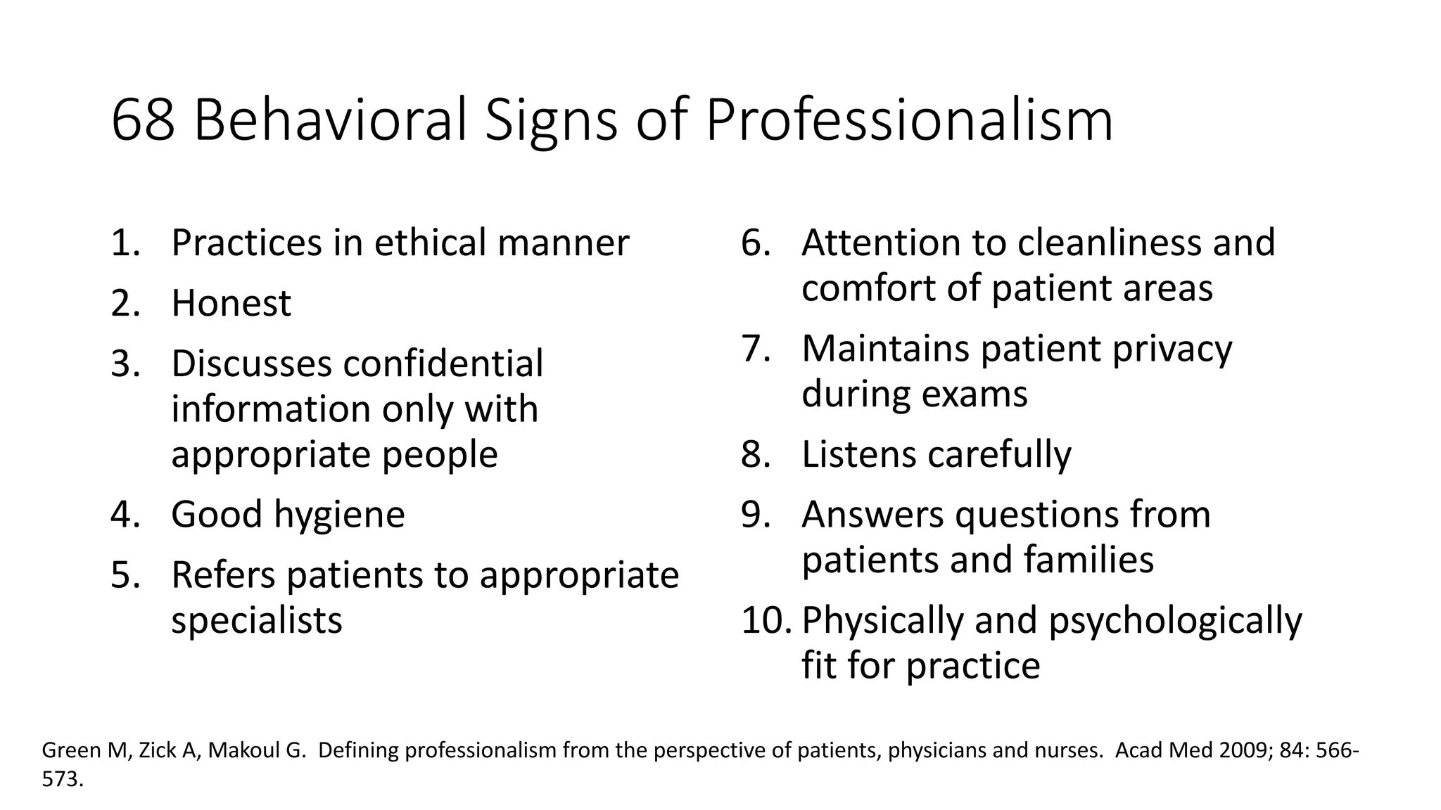 What is Medical Professionalism? (What is Professionalism in Medicine ...