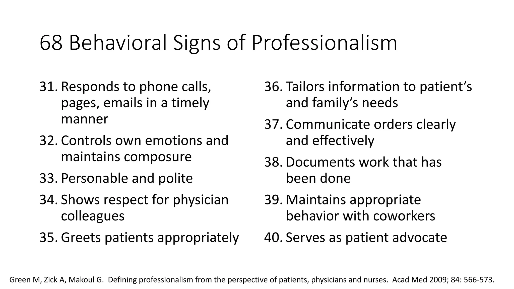 What is Medical Professionalism? (What is Professionalism in Medicine ...