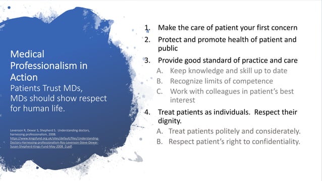 What is Medical Professionalism? (What is Professionalism in Medicine ...