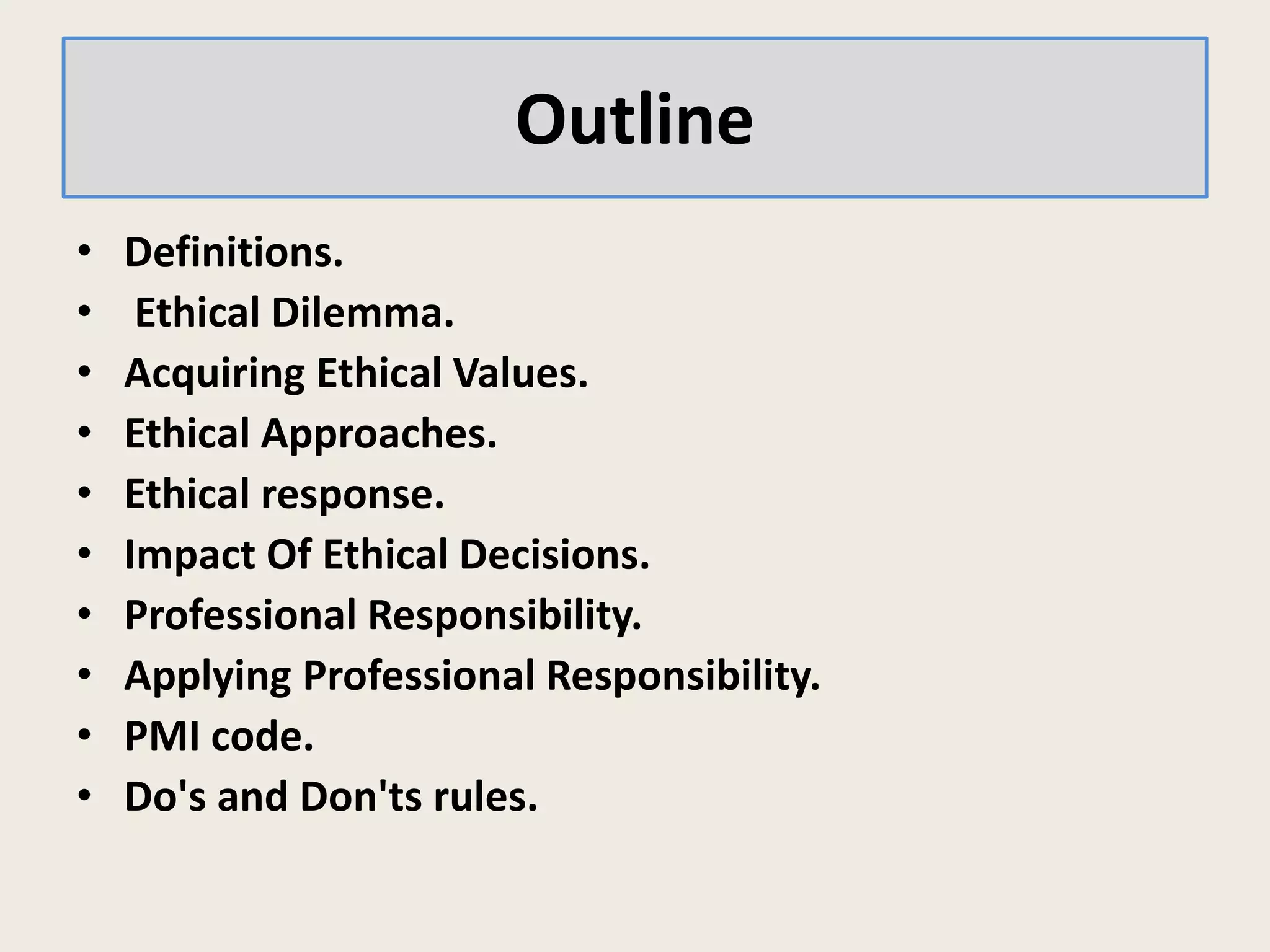 Ethics & professional responsibilities | PPTX