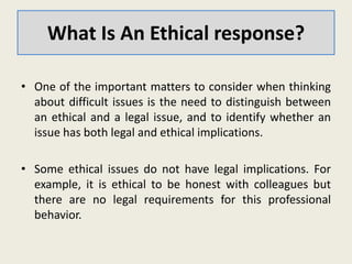 Ethics & professional responsibilities | PPTX