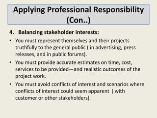 Ethics & professional responsibilities | PPTX