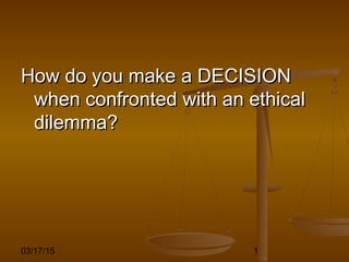 Ethics Questions | PPT