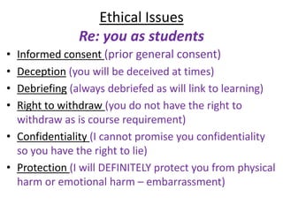 Ethics, reliability, validity, sampling | PPTX