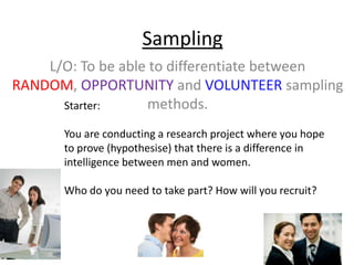 Ethics, reliability, validity, sampling | PPTX