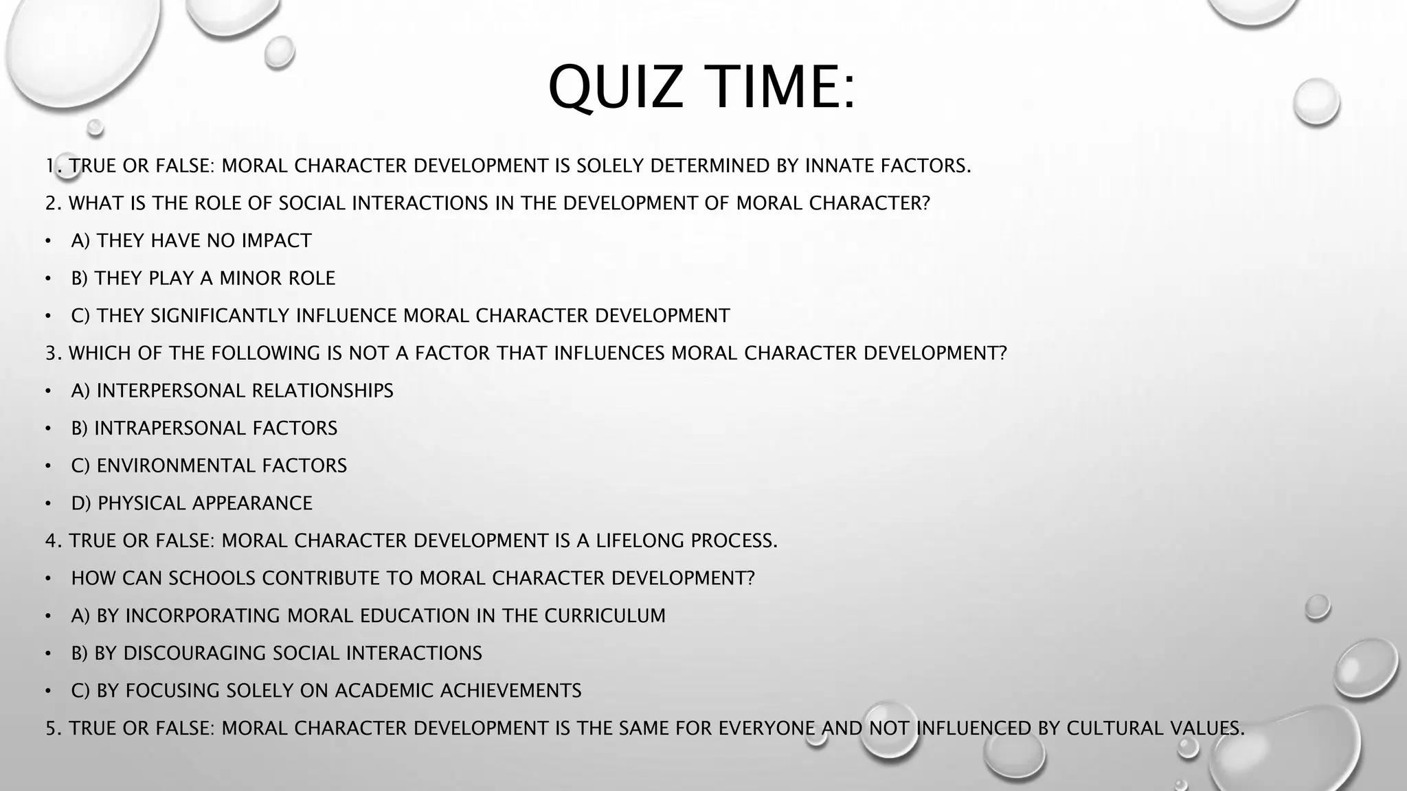 ethics reporting how moral character develop | PPTX