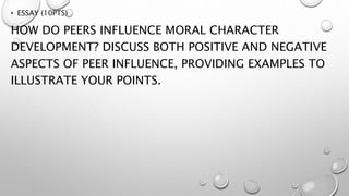 ethics reporting how moral character develop | PPTX