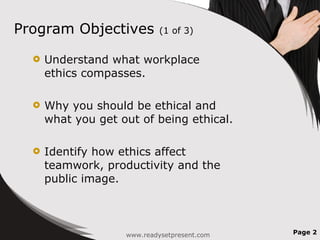 Workplace Ethics PowerPoint Presentation | PPT