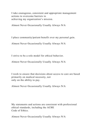 Ethics Self-Assessment Purpose of the Ethics Self-Assessme.docx