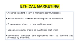 Ethics & Social Responsibility.pptx | Marketing and Advertising | Business