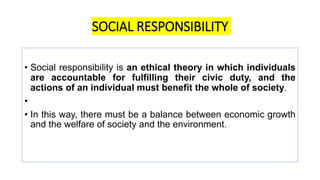 Ethics & Social Responsibility.pptx | Marketing and Advertising | Business
