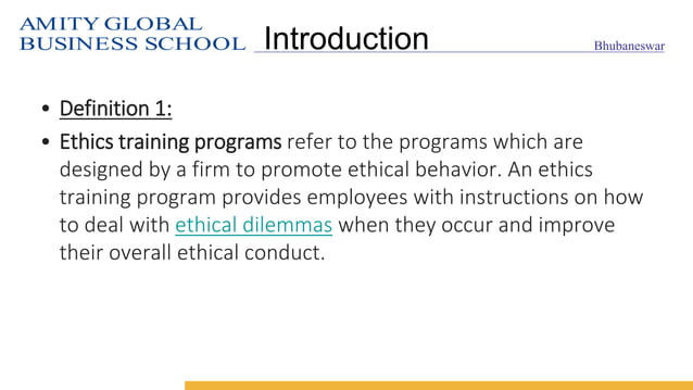 Ethics Training.pptx | Human Resources | Business