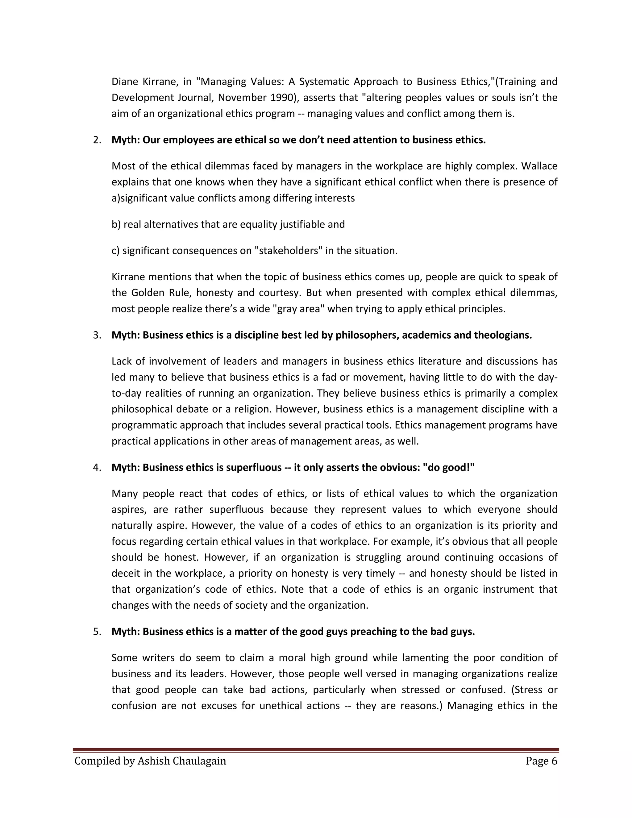 Ethics unit i_introduction | PDF