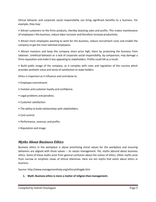 Ethics unit i_introduction | PDF