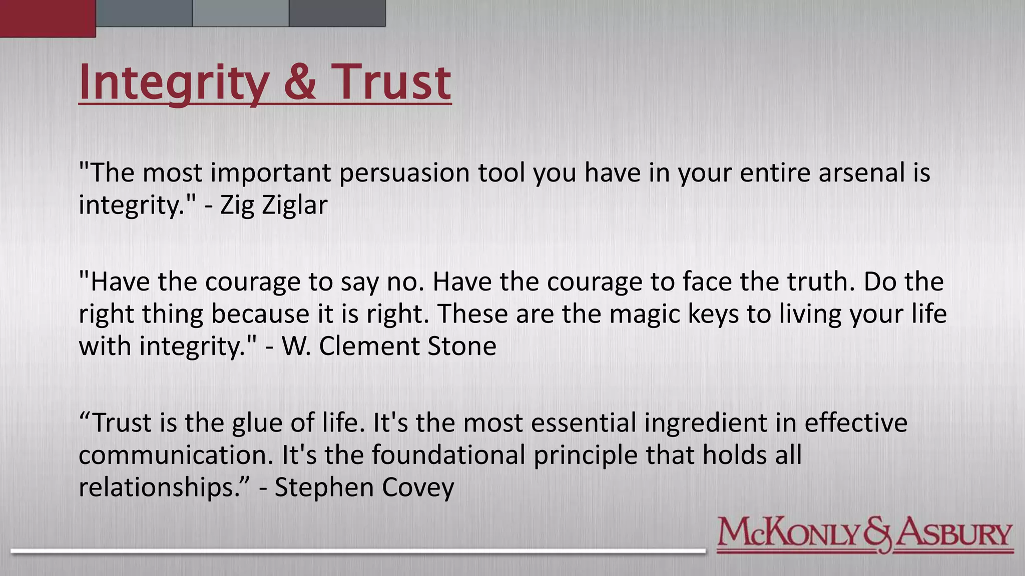 Ethics, Integrity and Trust | PPTX
