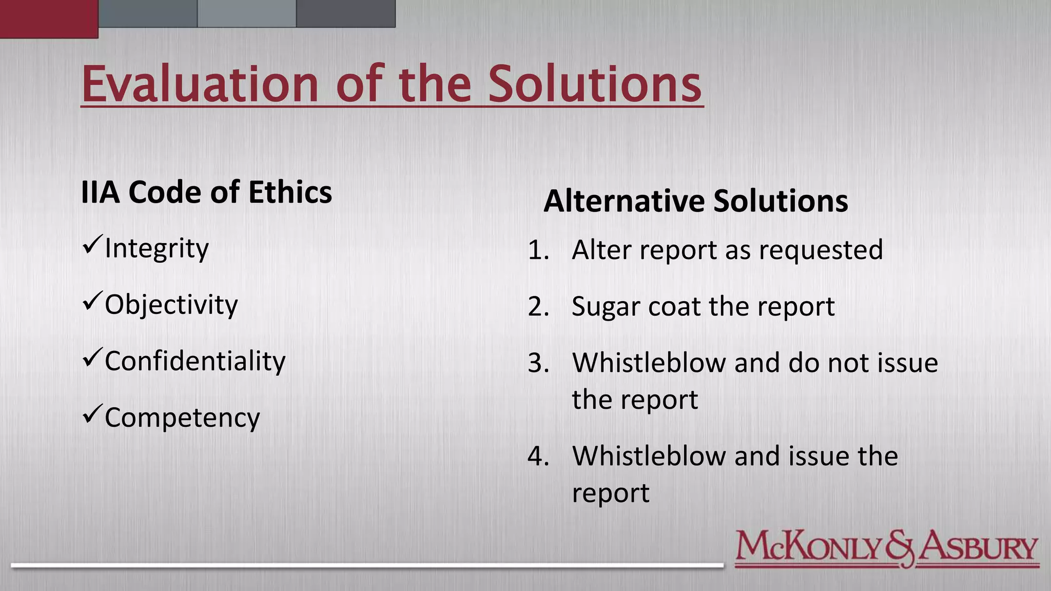 Ethics, Integrity and Trust | PPTX